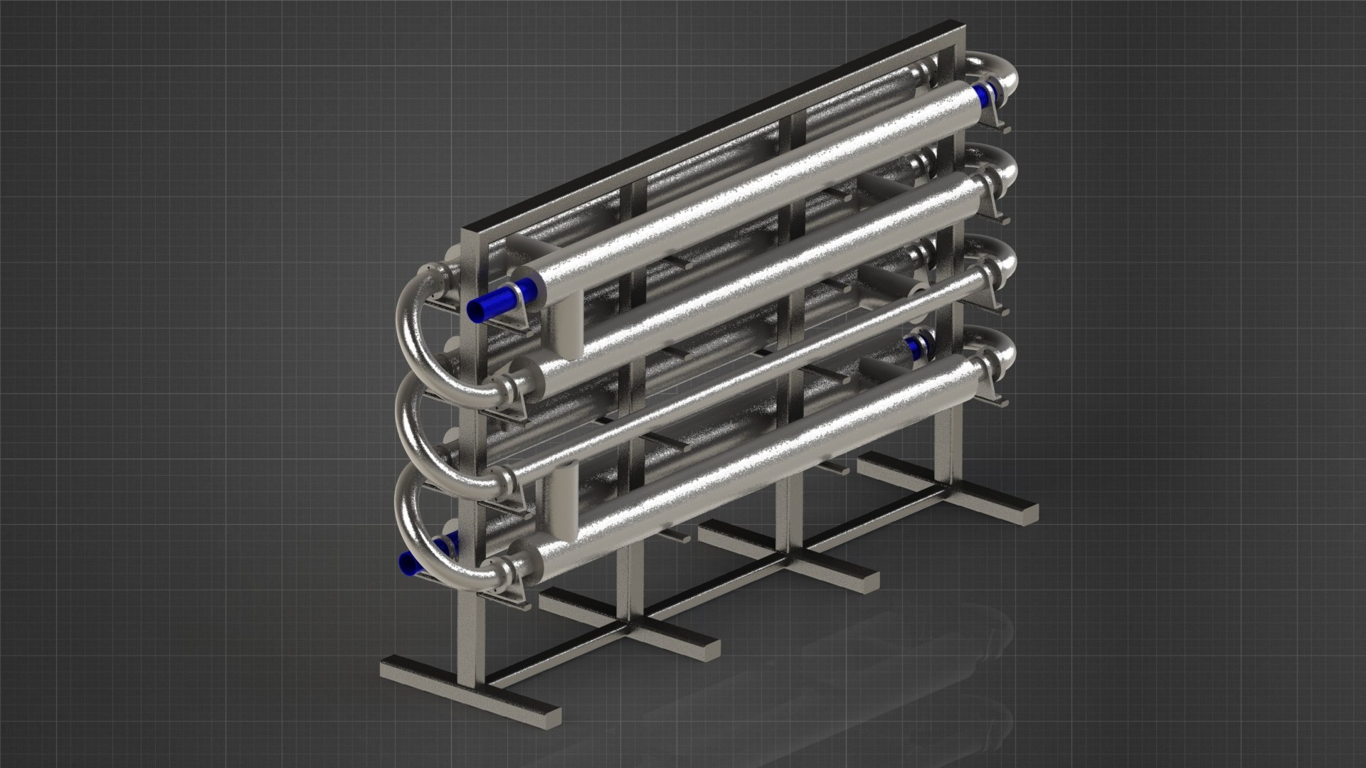 3D DOUBLE-PIPE EXCHANGERS - TurboSquid 1995908