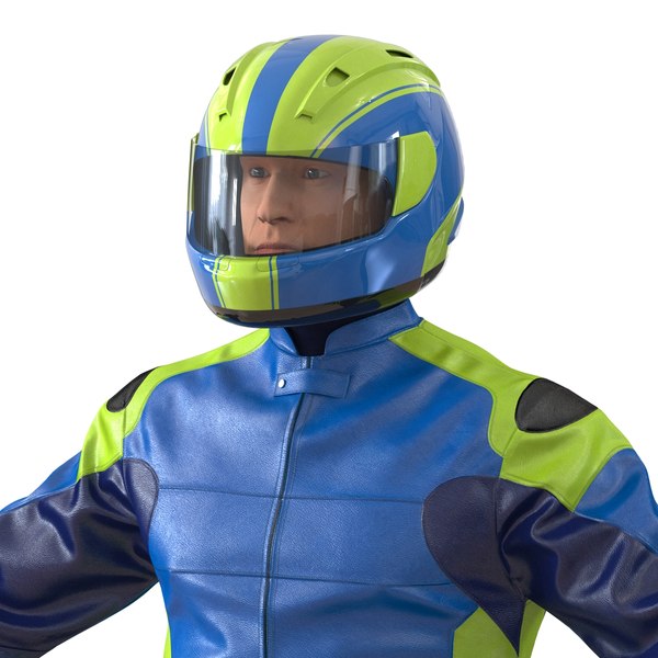 3d motorcycle rider generic