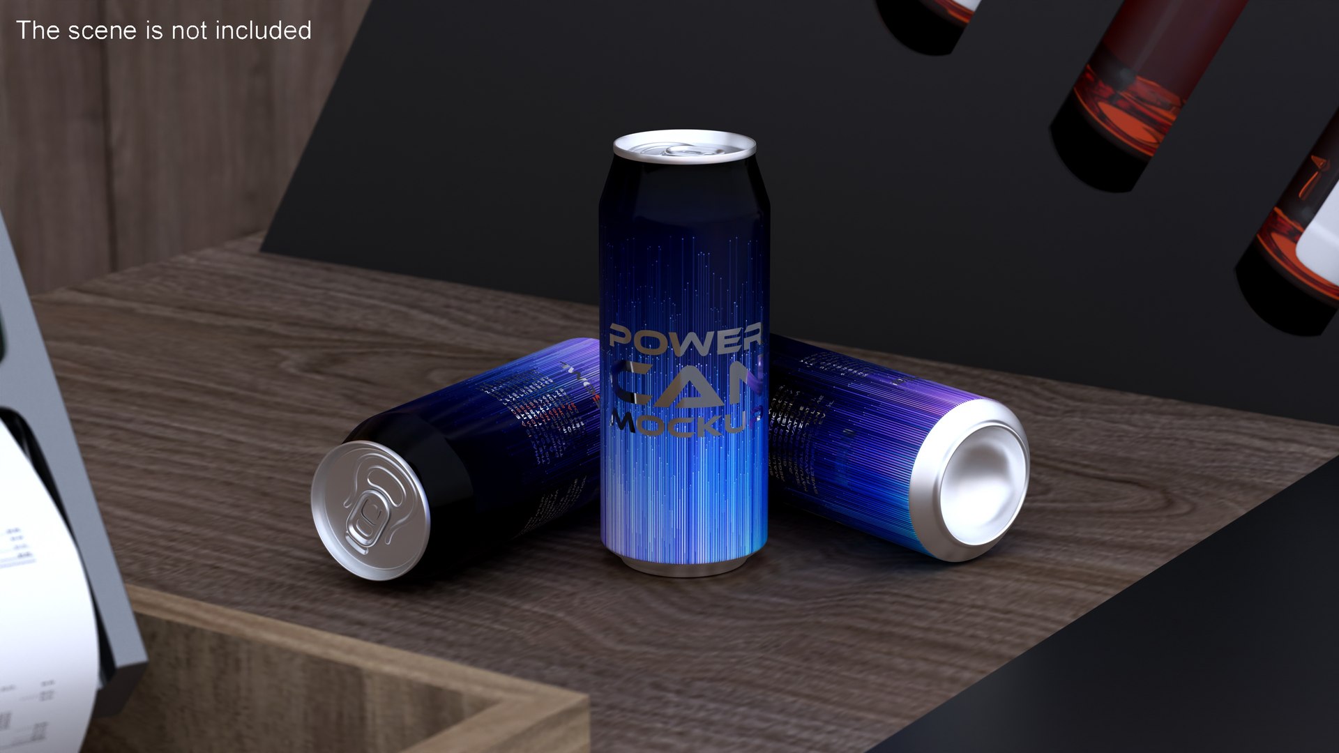 Power Drink Can Mockup 250ml Slim 3D Model - TurboSquid 2059175