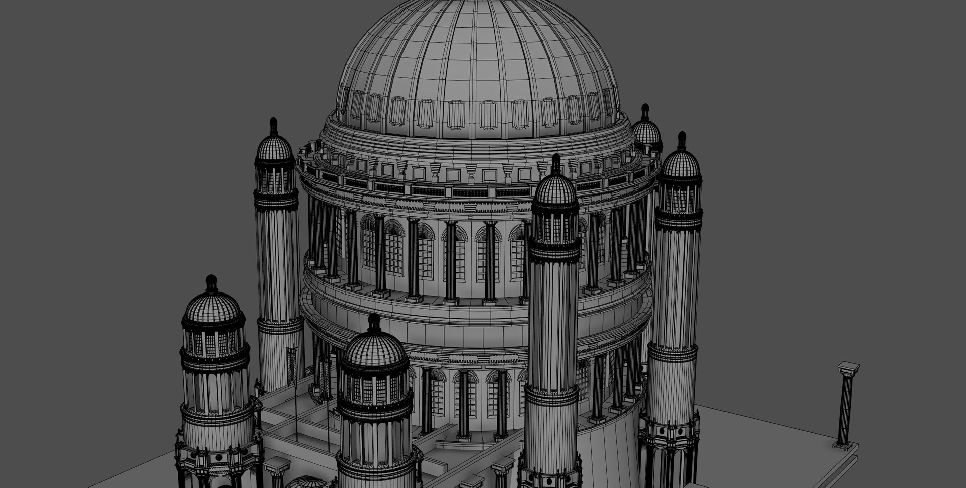 3D Fantasy Dome Castle Model - TurboSquid 1982130