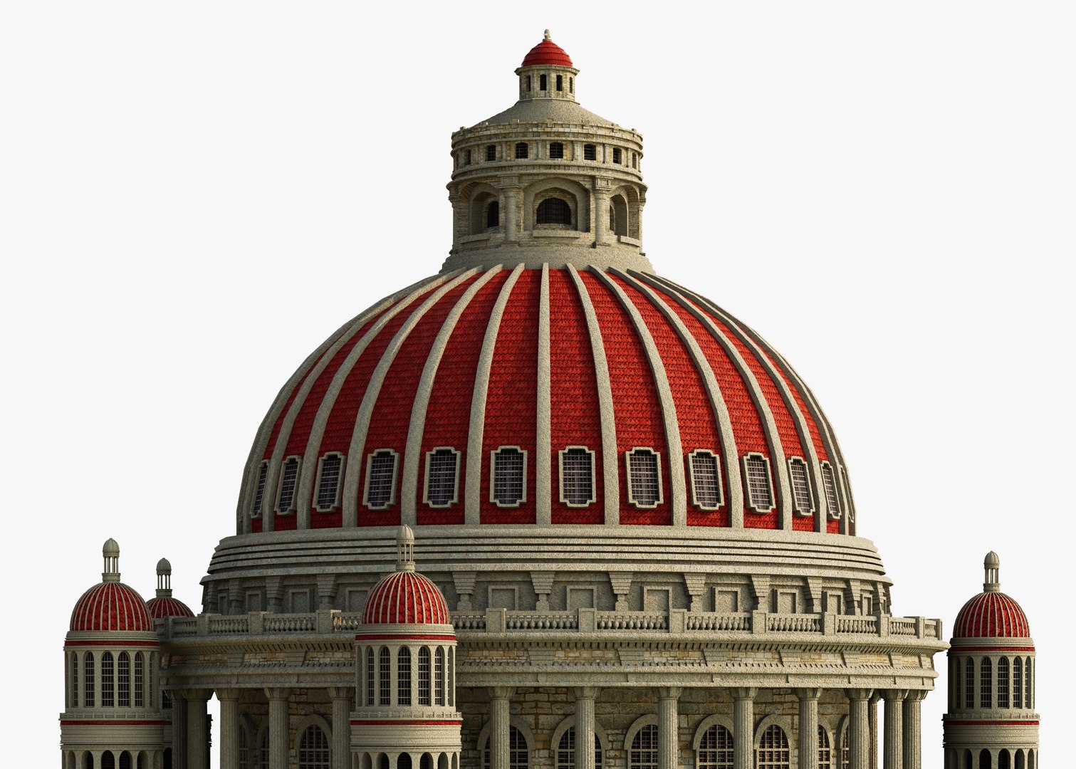 3D Fantasy Dome Castle Model - TurboSquid 1982130