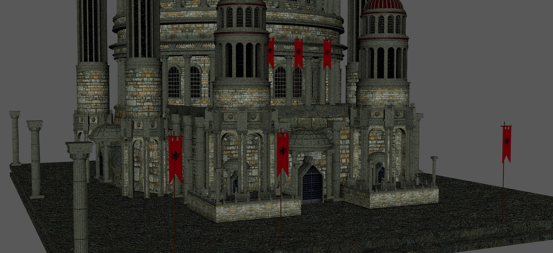 3D Fantasy Dome Castle Model - TurboSquid 1982130
