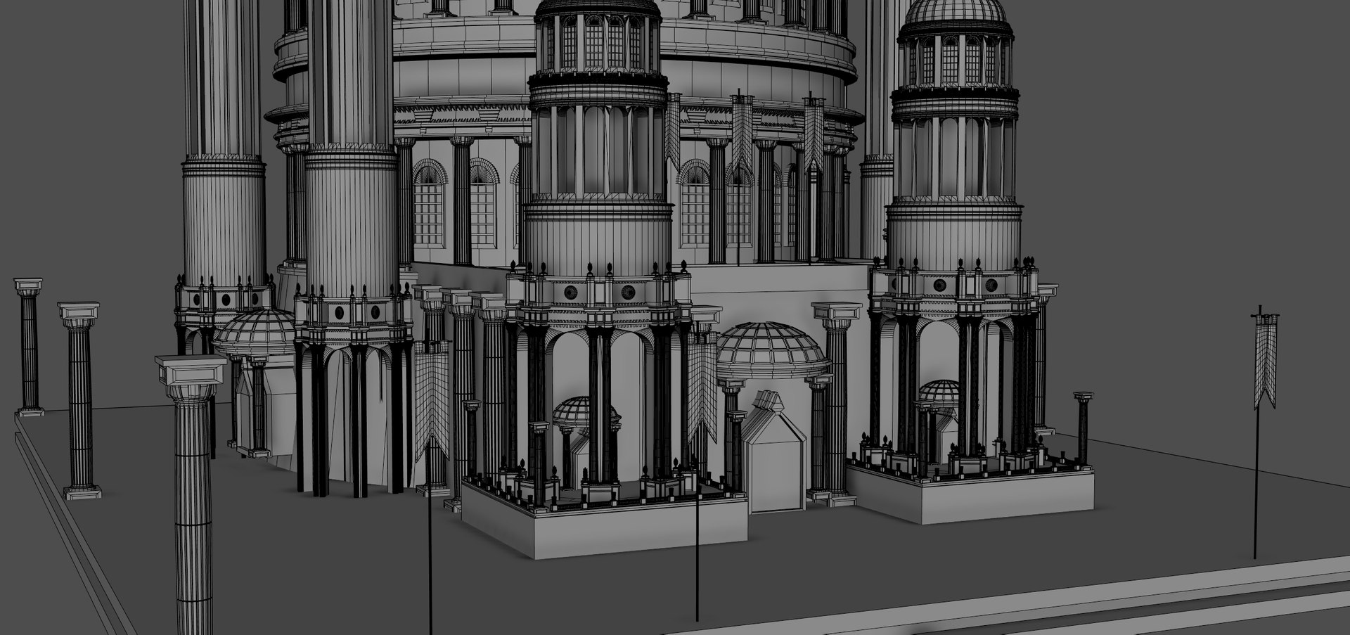 3D Fantasy Dome Castle Model - TurboSquid 1982130