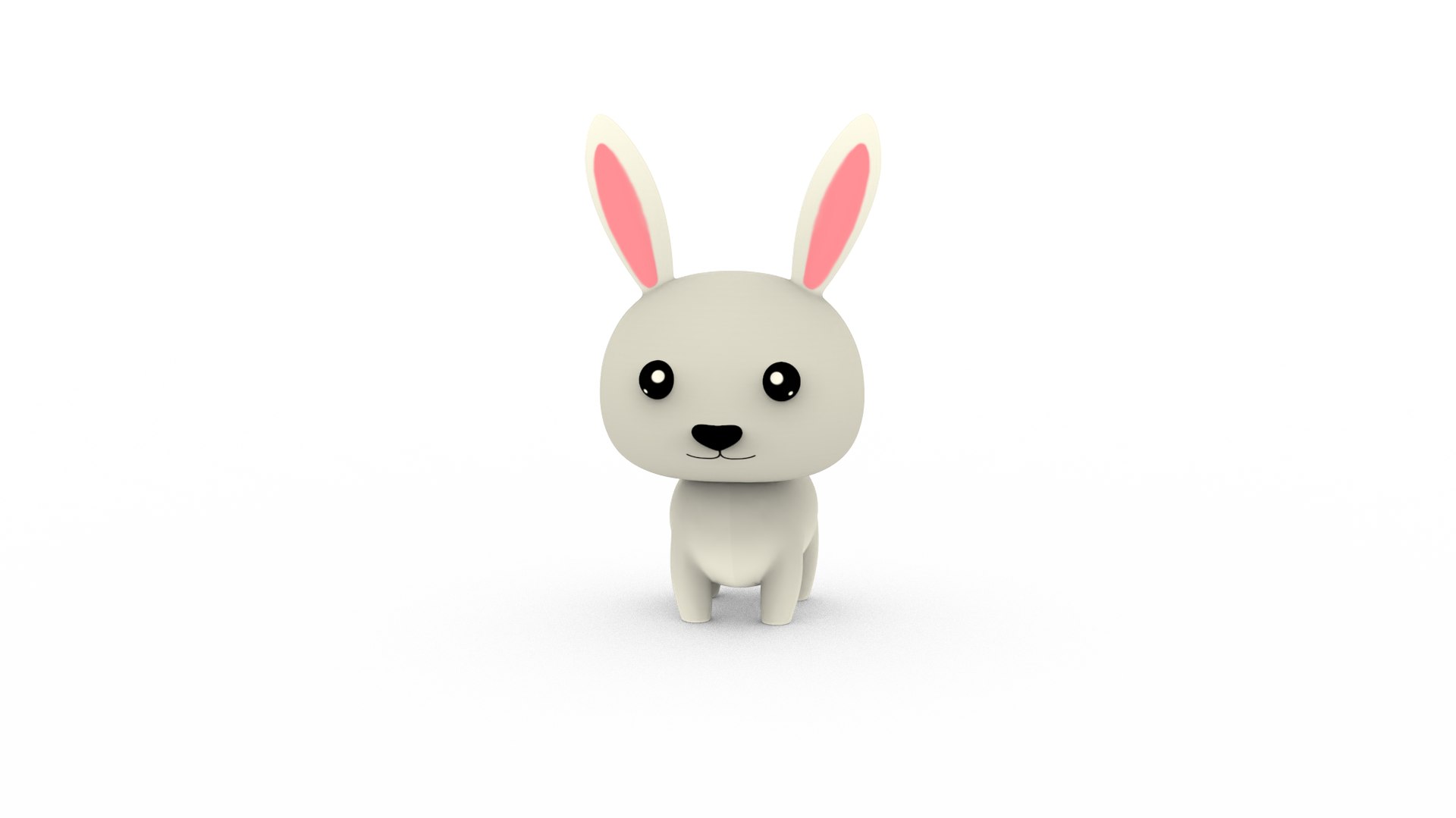 3D Model Cartoon Rabbit V001 Character - TurboSquid 2098650