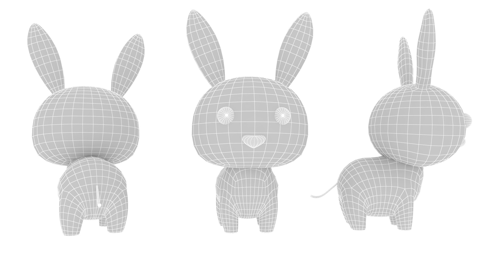 3D Model Cartoon Rabbit V001 Character - TurboSquid 2098650 3D Model Cartoon Rabbit V001 Character - TurboSquid 2098650