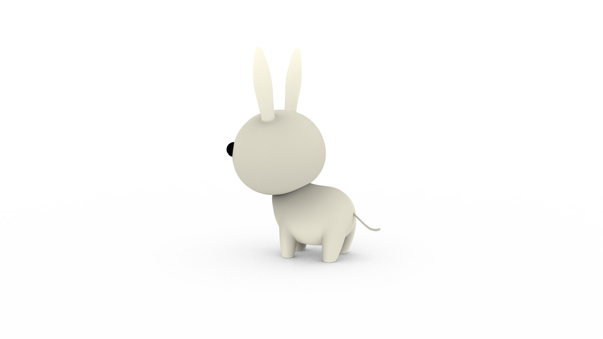 3D Model Cartoon Rabbit V001 Character - TurboSquid 2098650