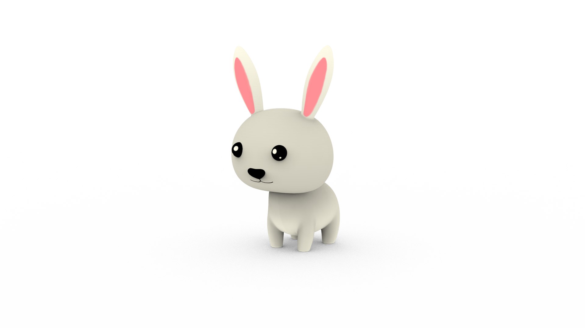 3D Model Cartoon Rabbit V001 Character - TurboSquid 2098650