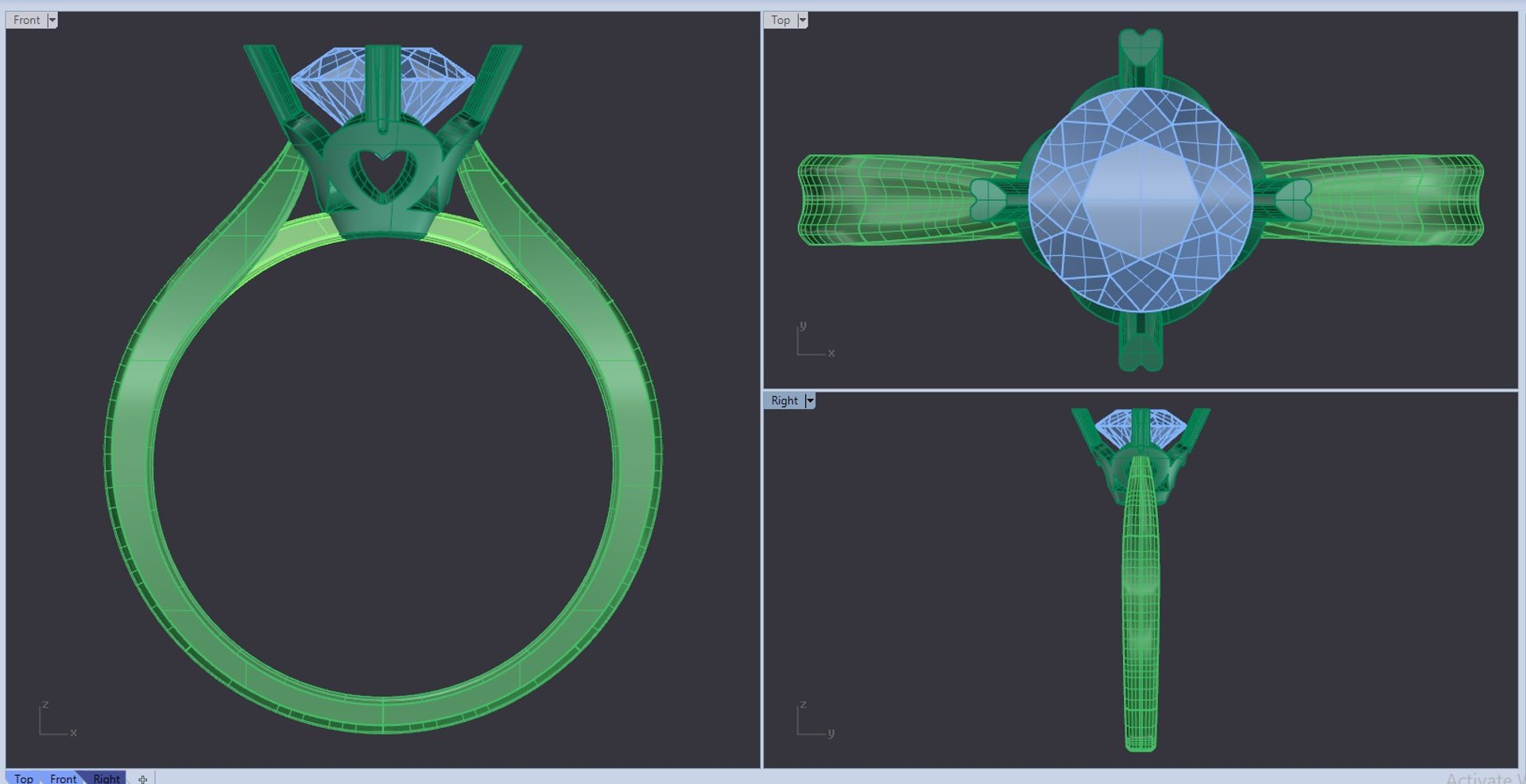 Engagement Ring Rendering Animation-cc102 3D Model - TurboSquid 1642909