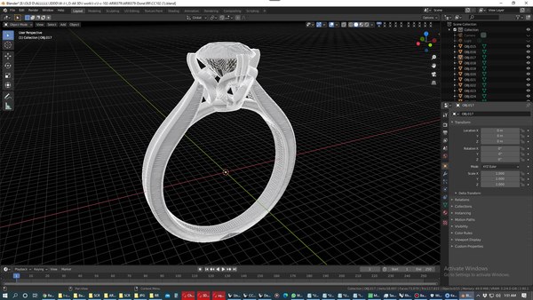 Engagement ring rendering animation-cc102 3D model - TurboSquid 1642909