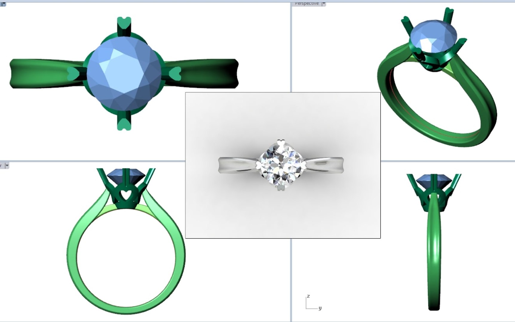 Engagement Ring Rendering Animation-cc102 3D Model - TurboSquid 1642909