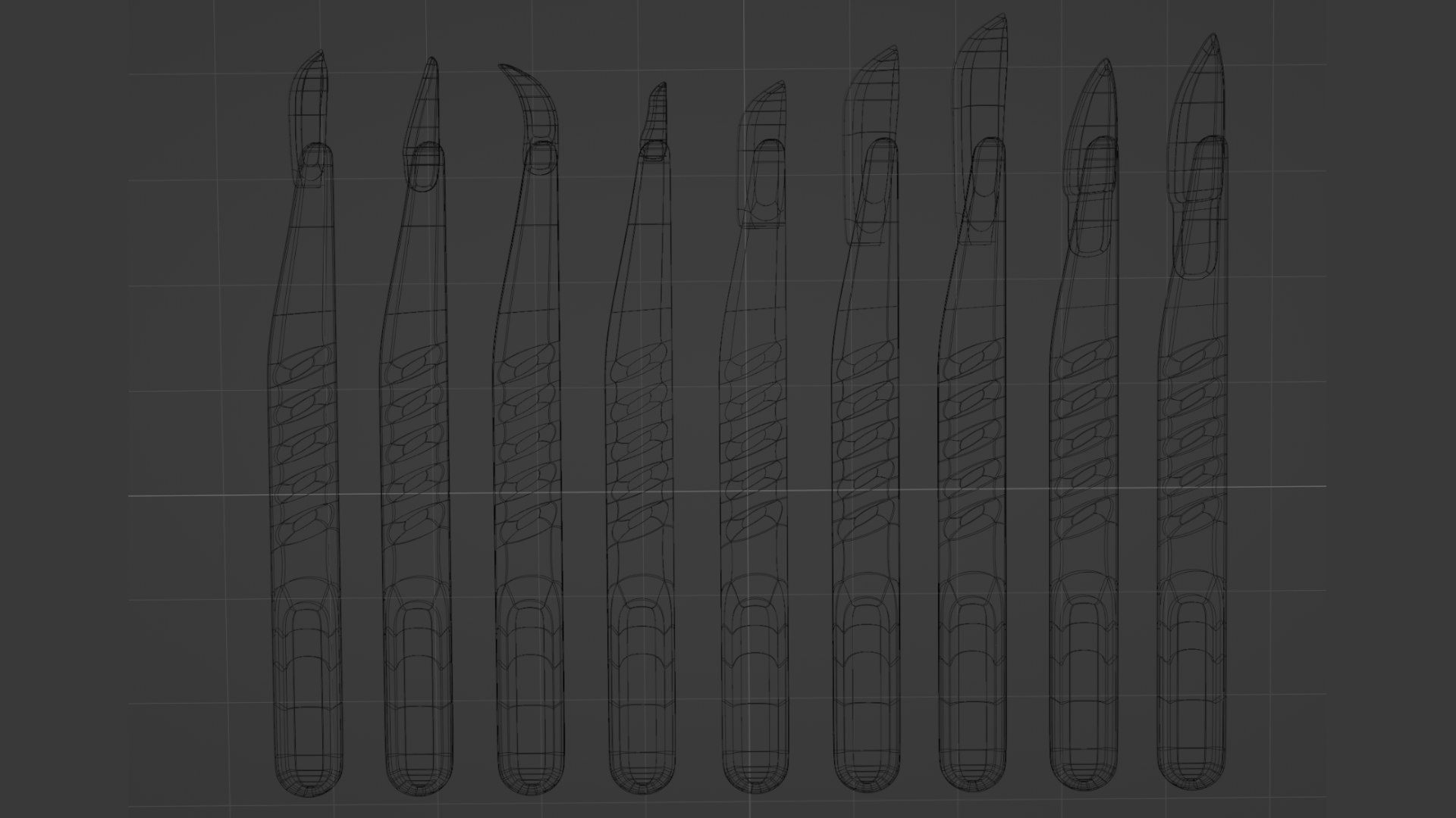 Scalpel Set High Quality 3D Model - TurboSquid 2164093
