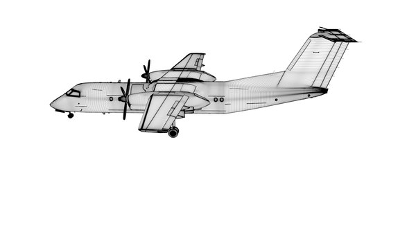 ANA WINGS 봄바디어 드 하빌랜드 캐나다 DHC-8 Q300 대시 8 L1681 3D 모델 - TurboSquid 1900500