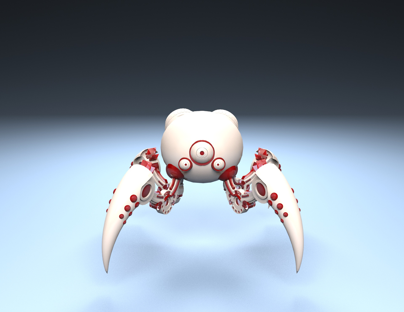 3d Model Base Robot - Alien