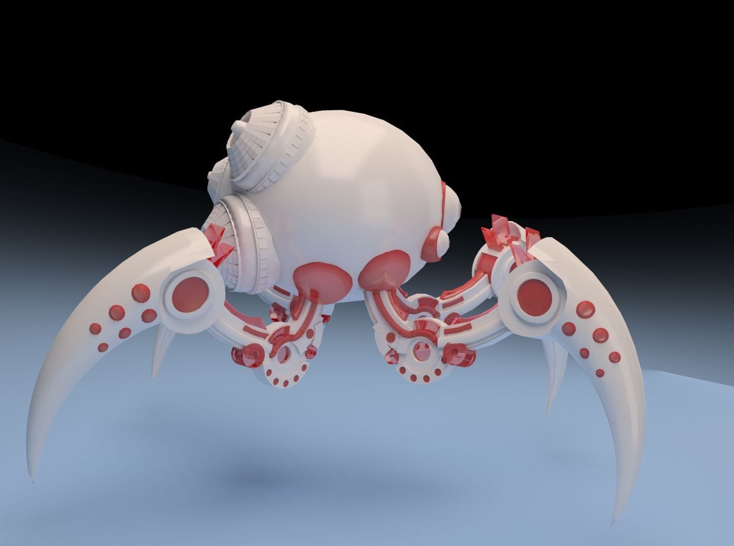 3d Model Base Robot - Alien