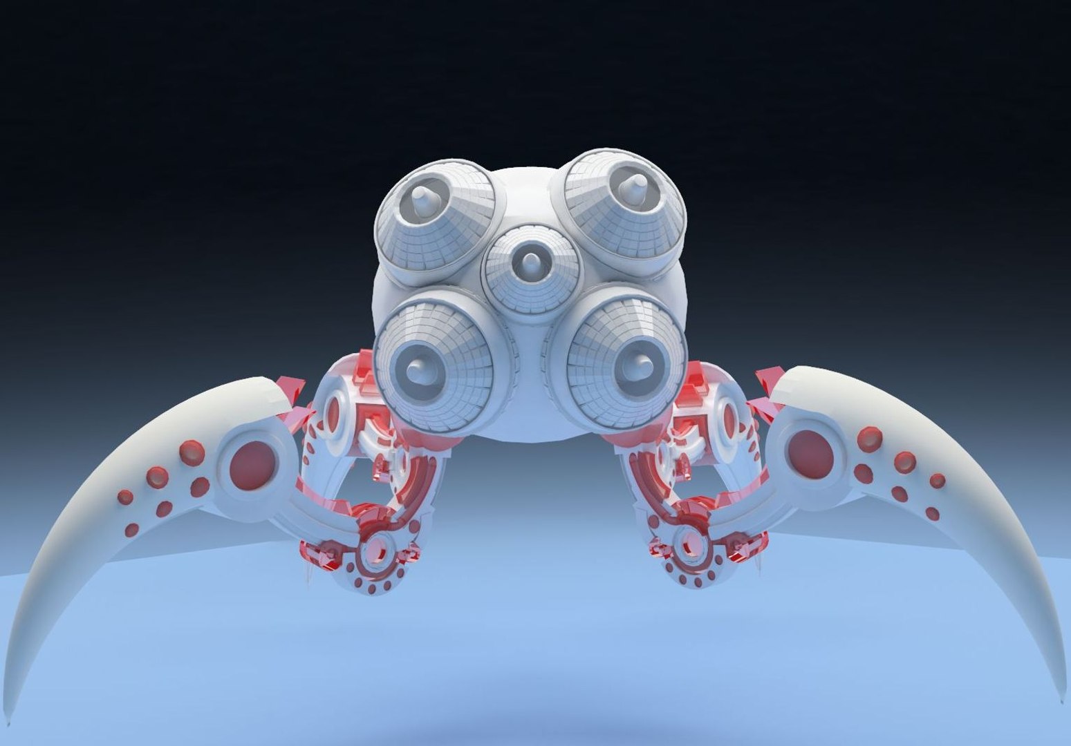 3d Model Base Robot - Alien
