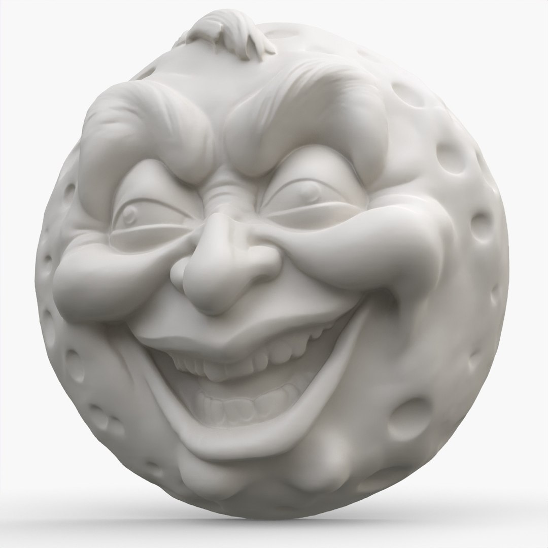 3D Moon Face 5 - TurboSquid 2216817
