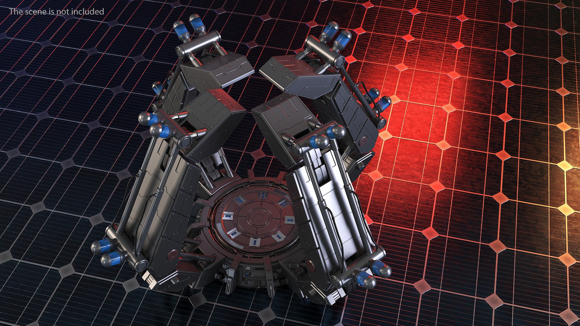 3D Sci Fi Teleport Turned Off Model - TurboSquid 2194890