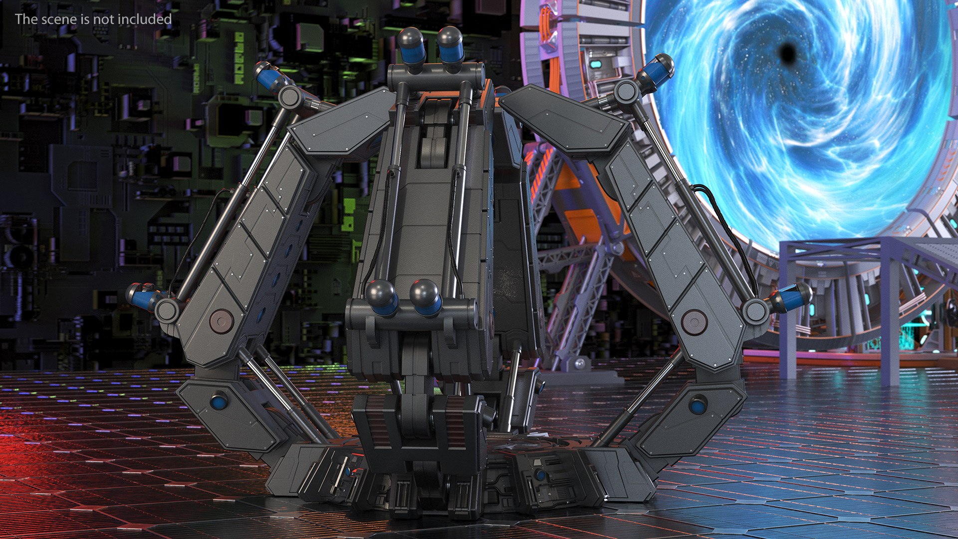 3D Sci Fi Teleport Turned Off Model - TurboSquid 2194890