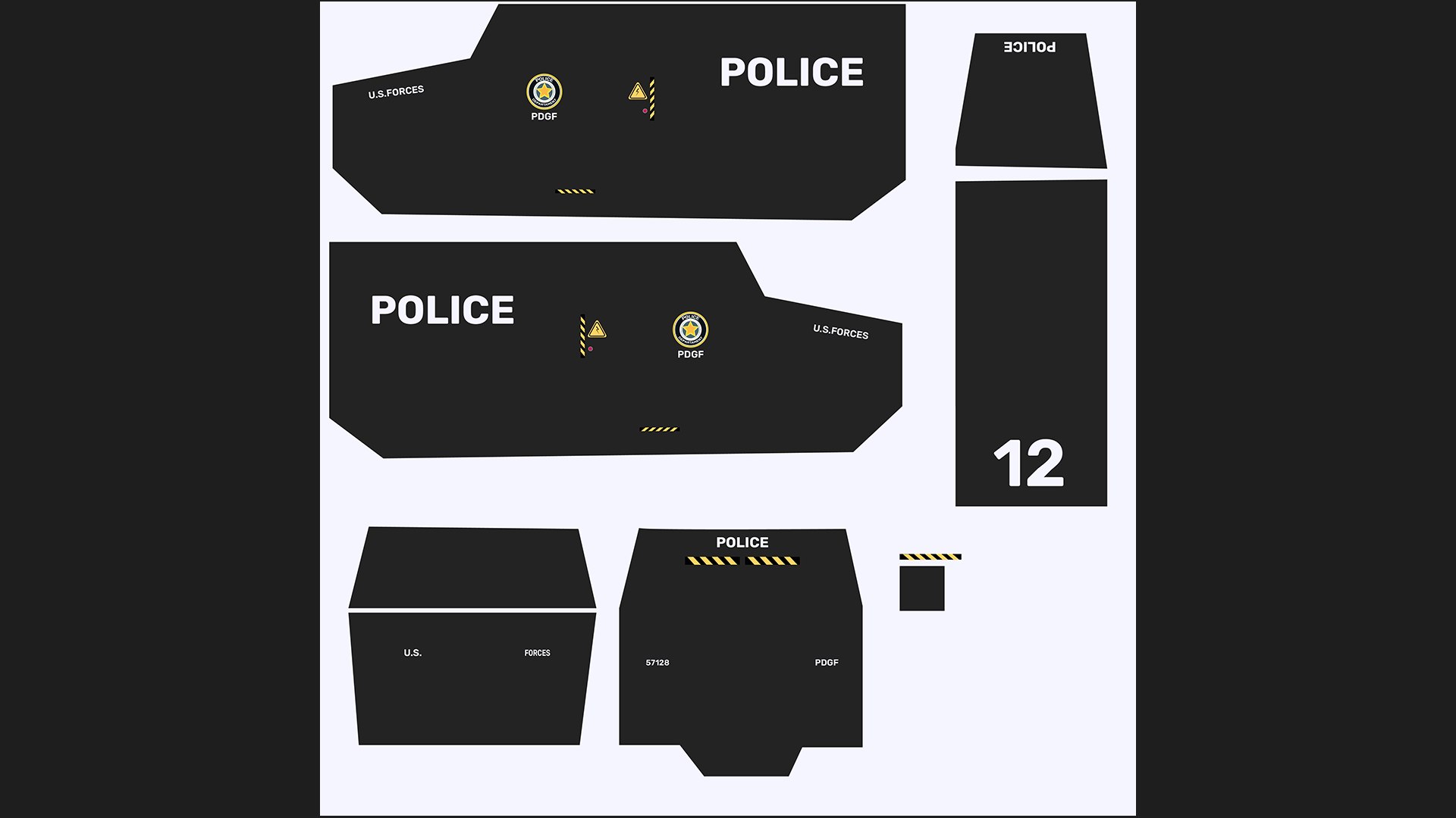 SWAT Truck Low-poly 3D model - TurboSquid 2083370