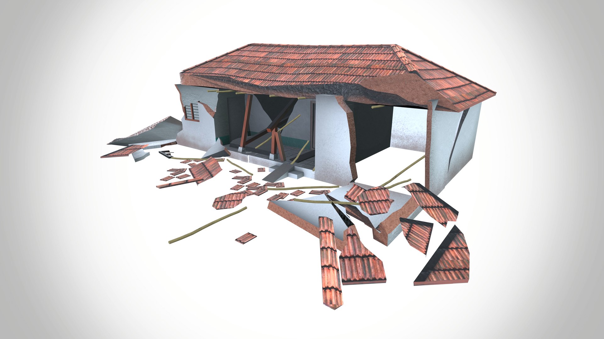 Destroy Village House Model - TurboSquid 2274904