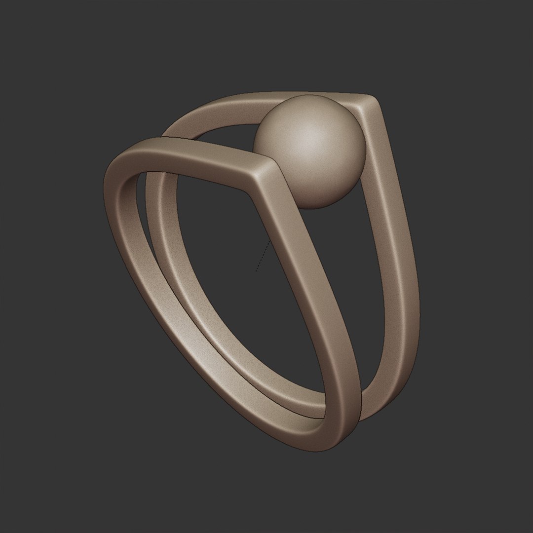 Sculptural Gold Ring Floating Sphere Design 53 3D Model - TurboSquid ...