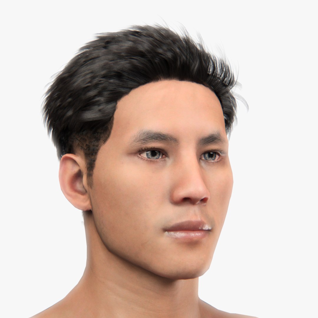 Male Hair - 007 Model - TurboSquid 1776287