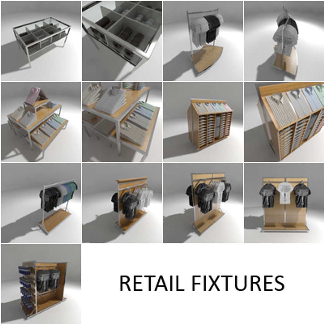 3d retail fixtures