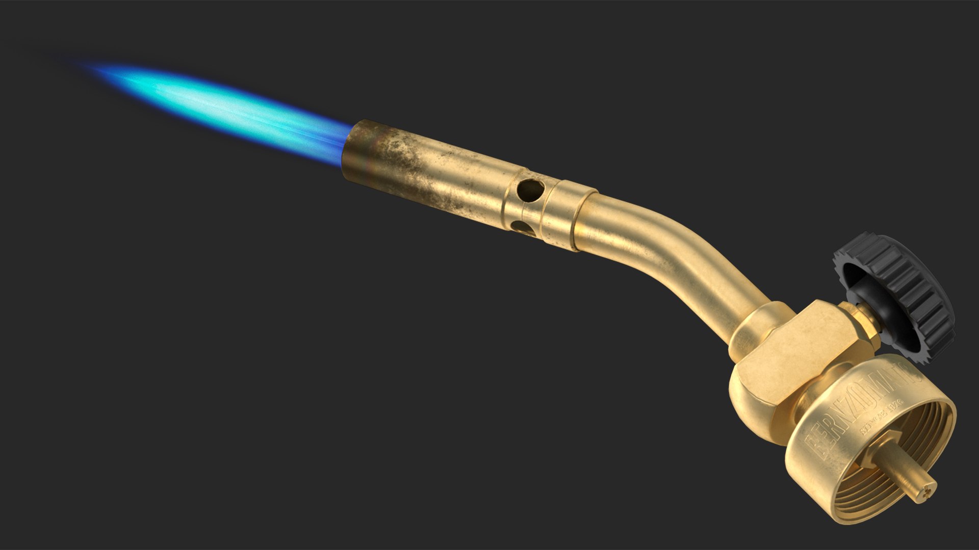 3D Pencil Tip Propane Torch Head With Flame - TurboSquid 1788451