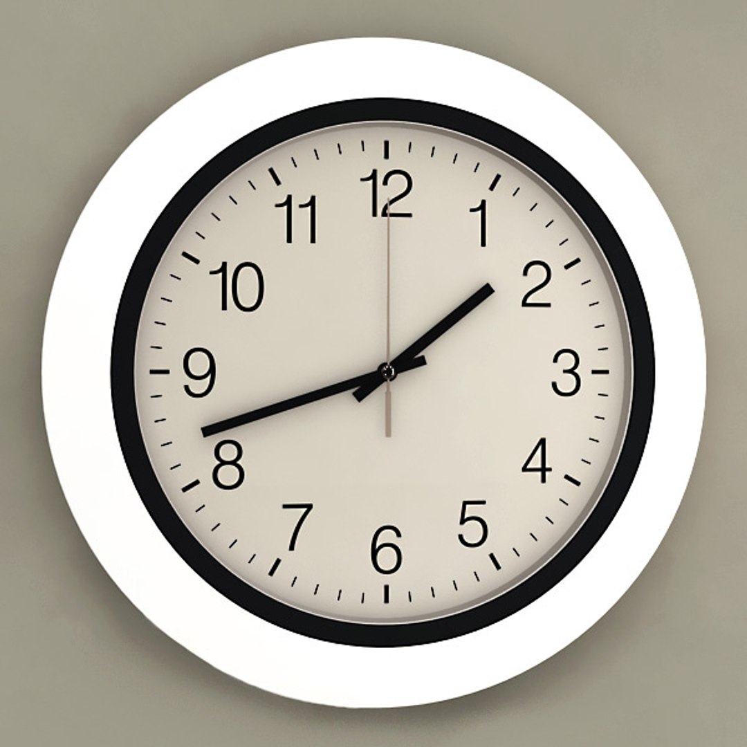 3d Model Analog Wall Clock