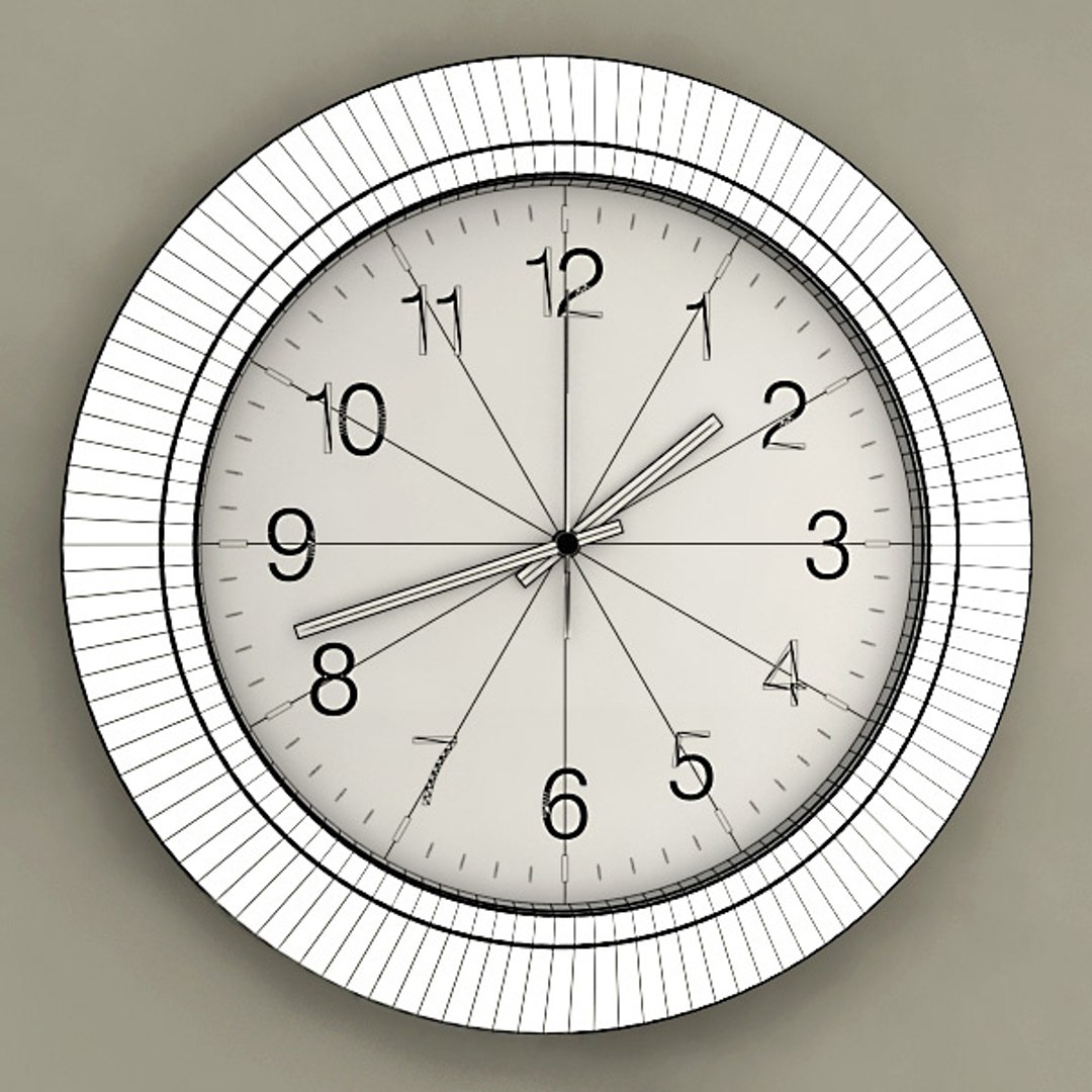 3d Model Analog Wall Clock