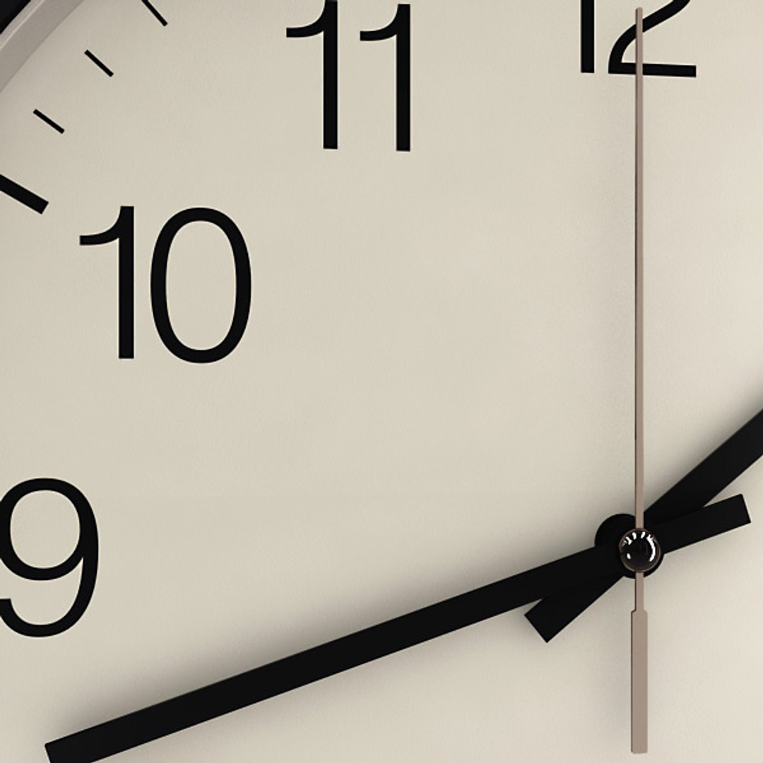 3d Model Analog Wall Clock