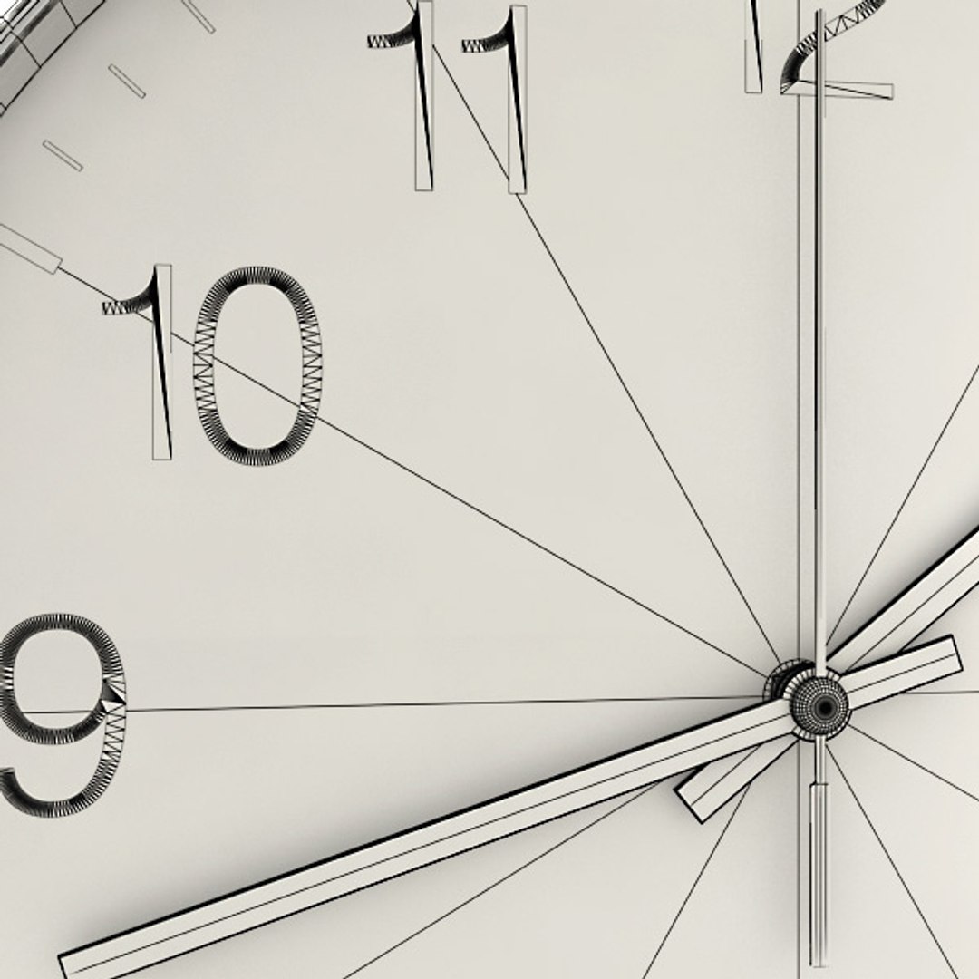 3d Model Analog Wall Clock