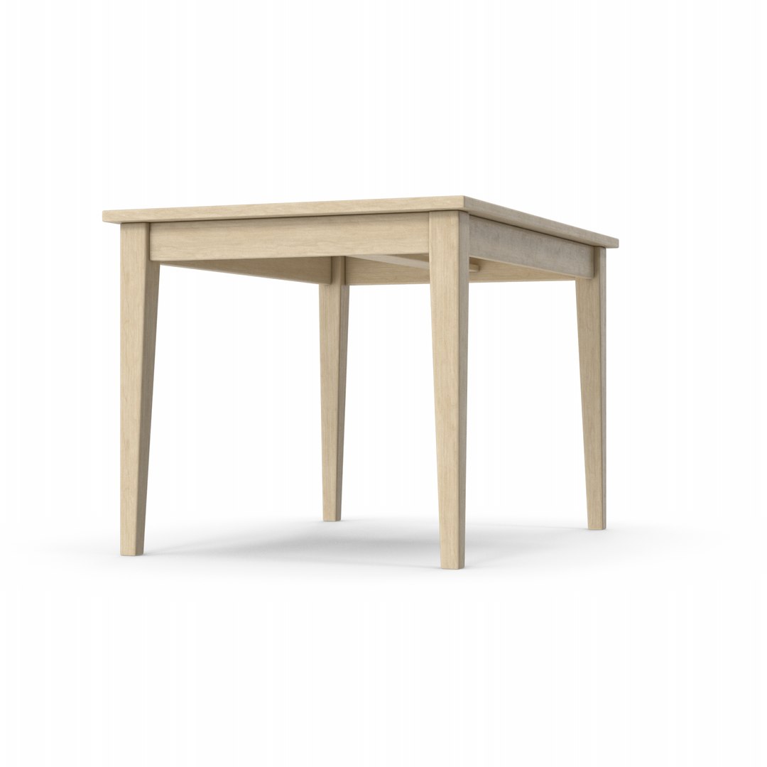 3D Wooden Table Model - TurboSquid 2126280