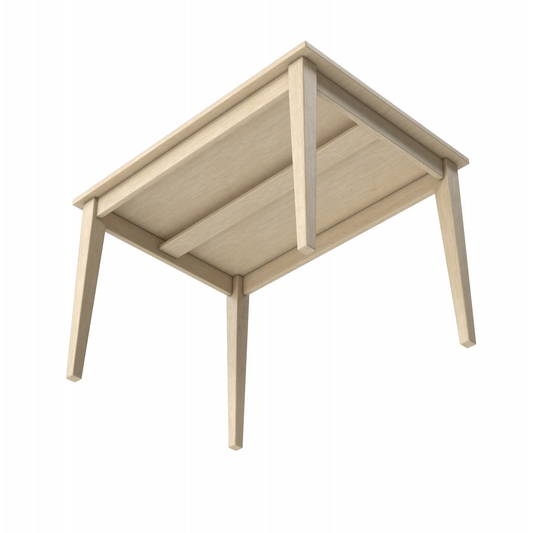 3D Wooden Table Model - TurboSquid 2126280