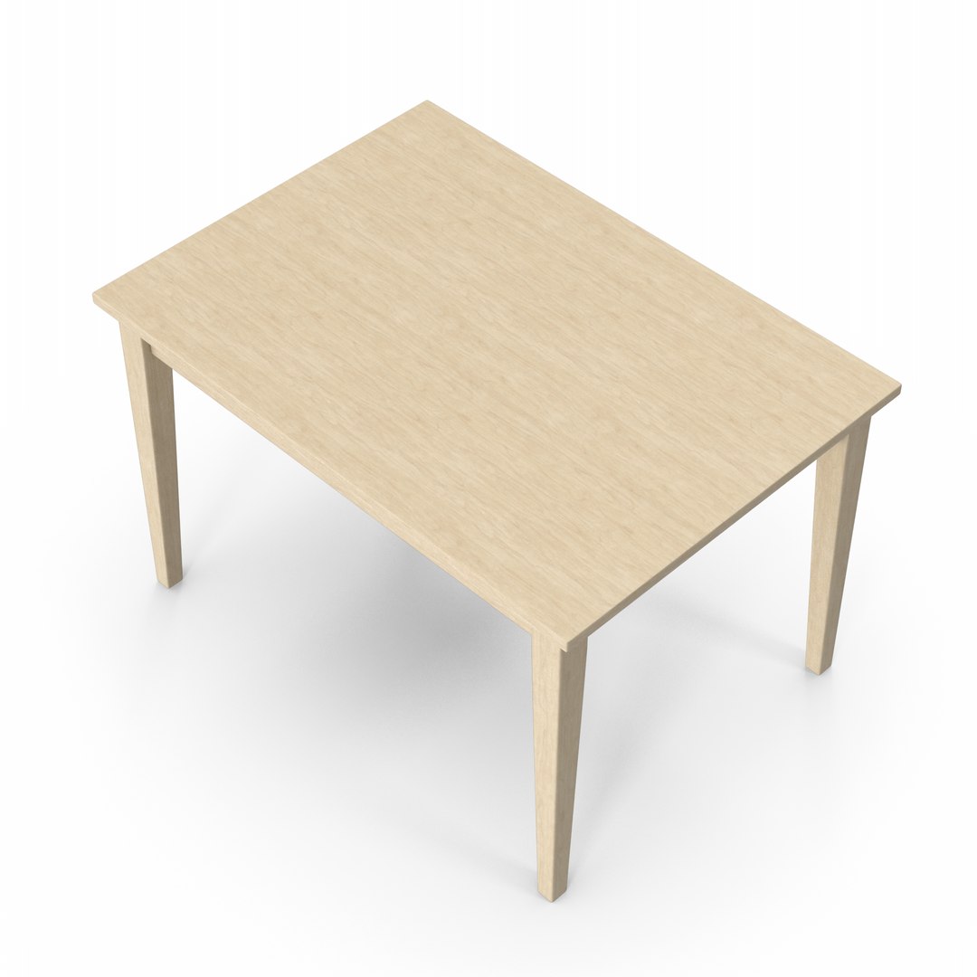 3D Wooden Table Model - TurboSquid 2126280