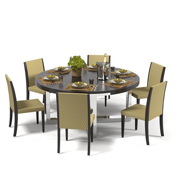 3d misuraemme dining table set model