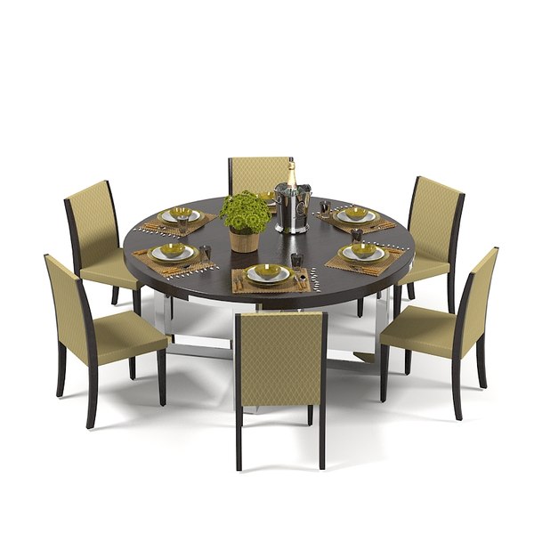 3d misuraemme dining table set model