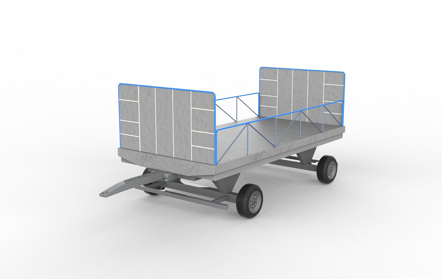 Baggage Cart Airport 3D Model 3D Model - TurboSquid 2333226