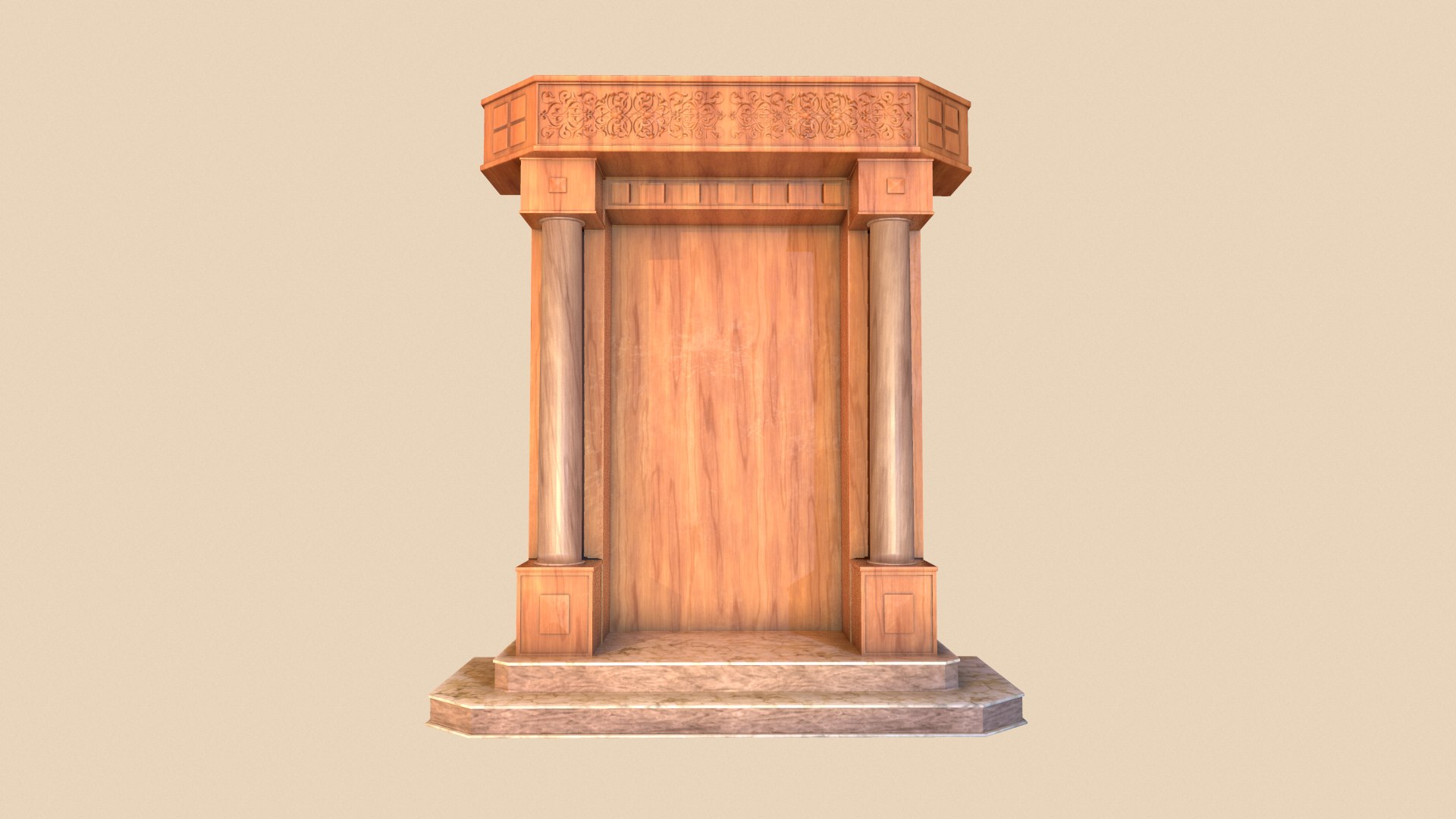 Ark Wood Marble 3D Model - TurboSquid 1367884