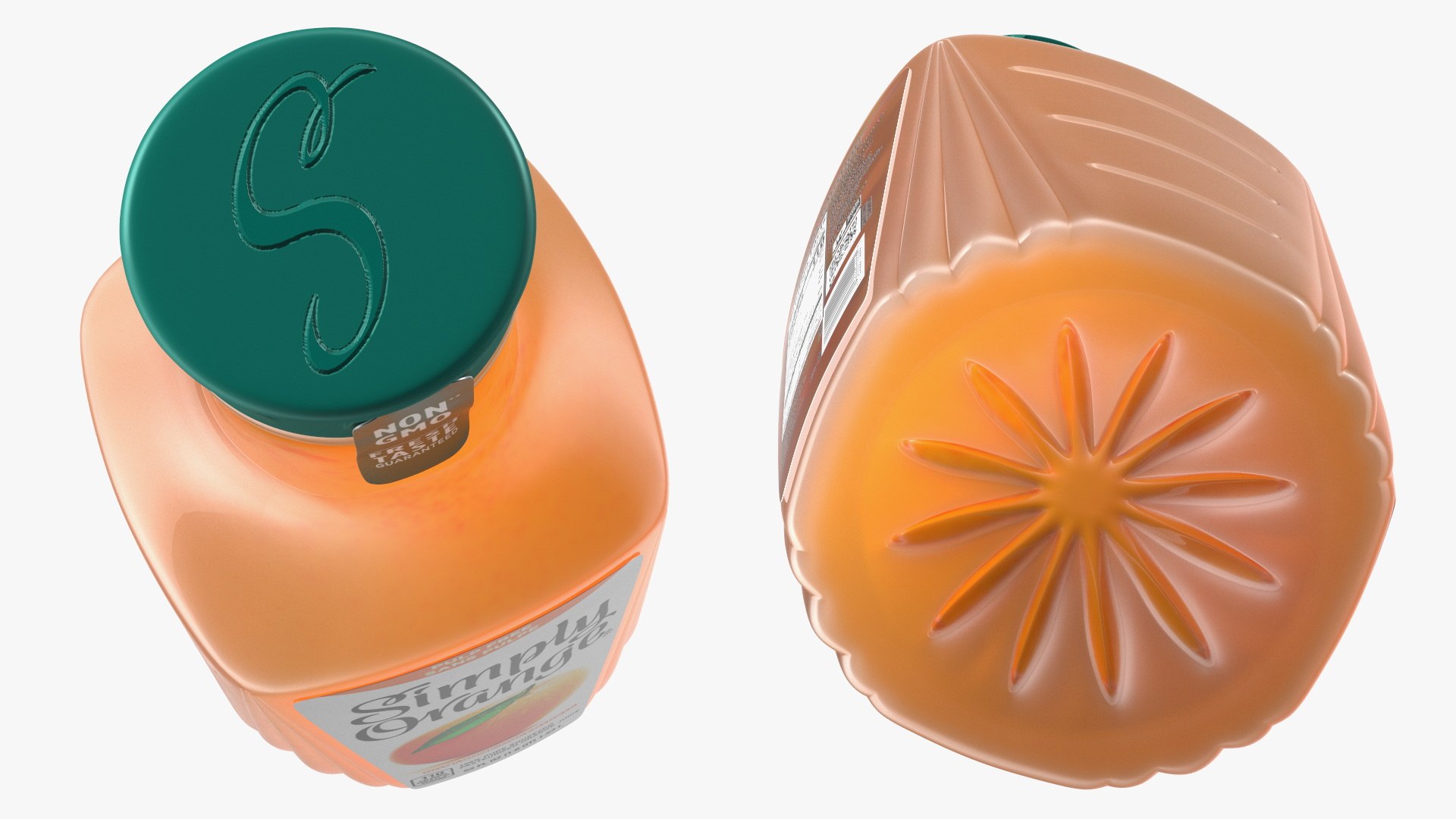 Fruit Coke Simply Orange model - TurboSquid 2045923