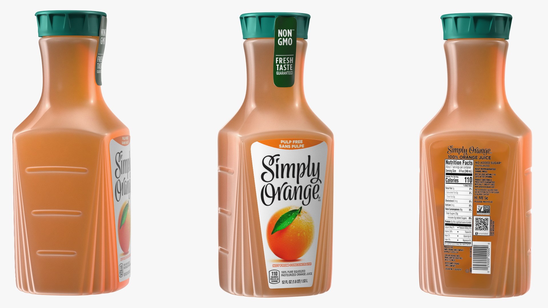 Fruit Coke Simply Orange model - TurboSquid 2045923