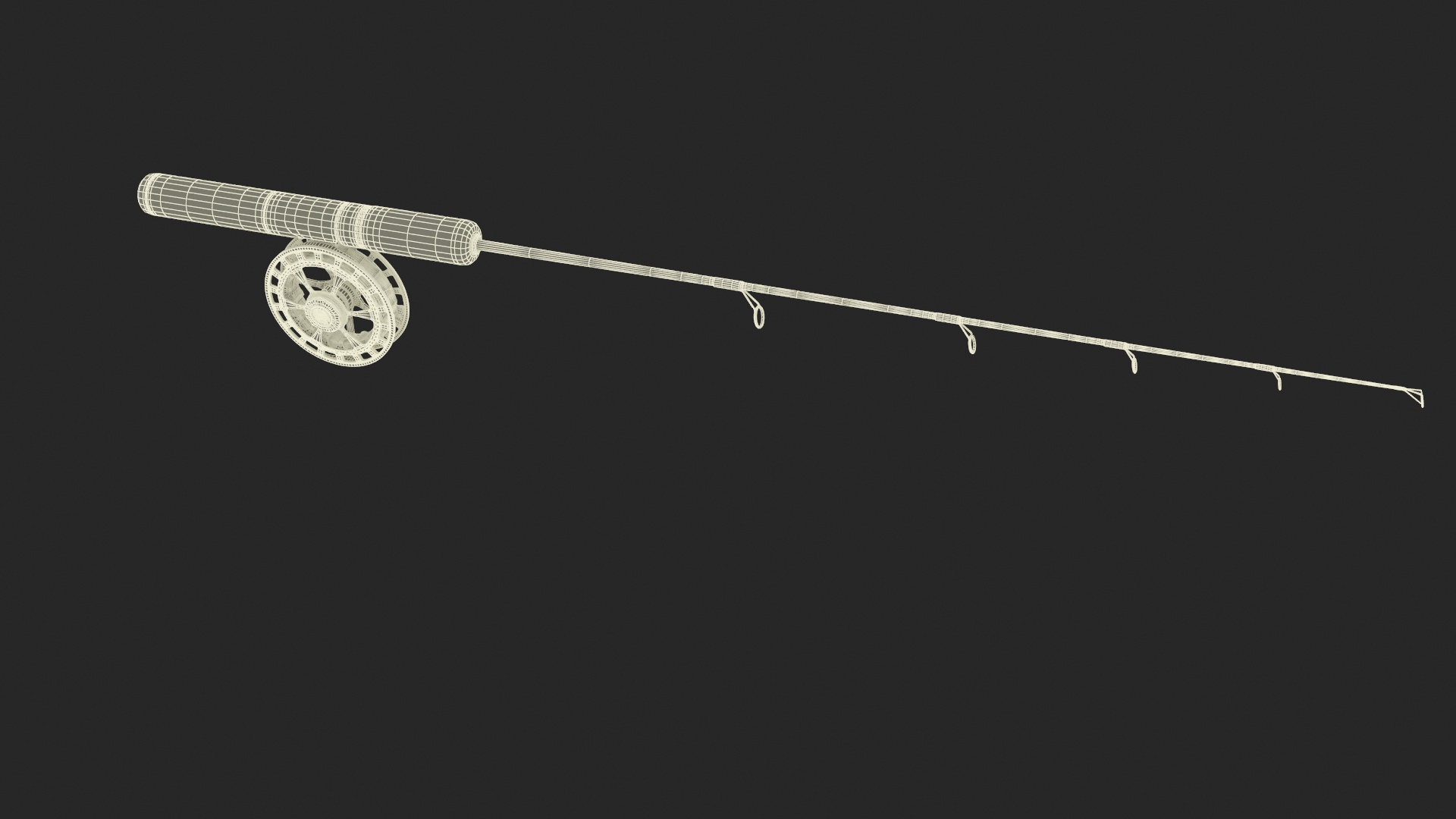 3D Fishing Rod With Cork Handle Model - TurboSquid 2391788