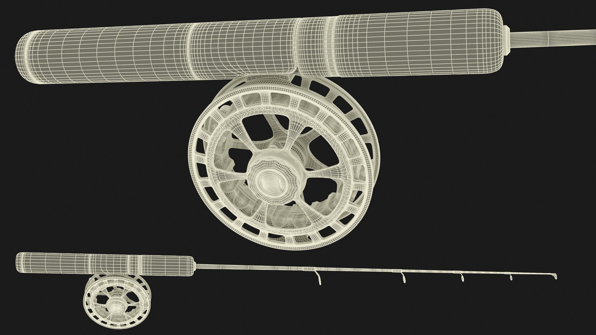 3D Fishing Rod With Cork Handle Model - TurboSquid 2391788