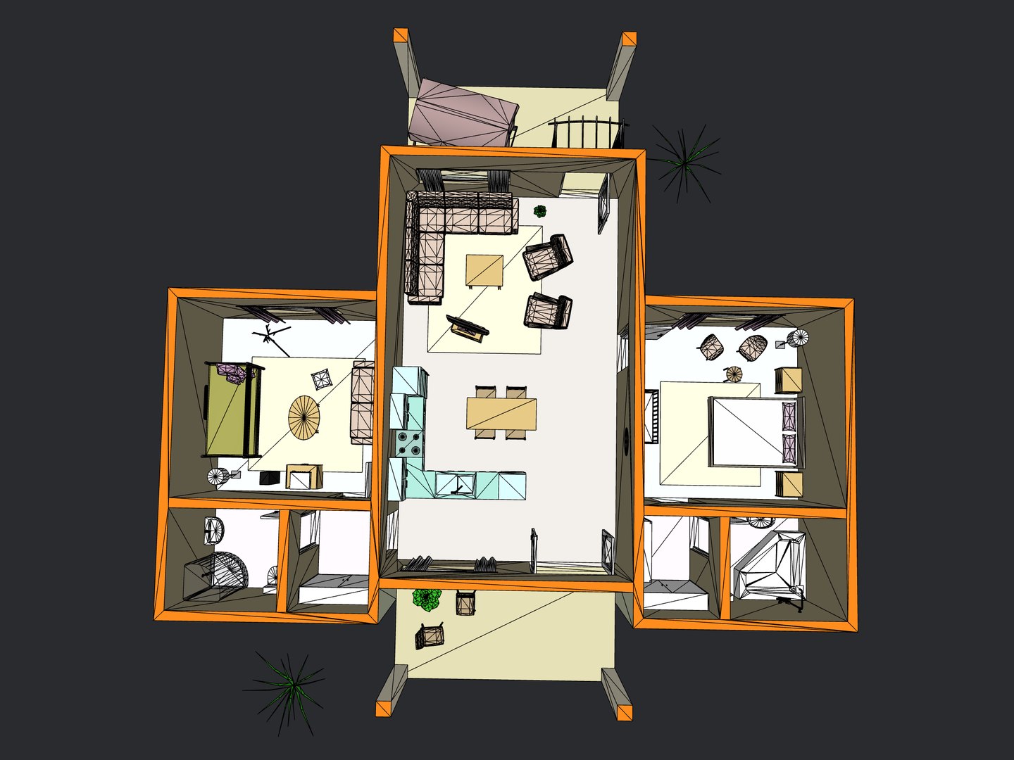 Cottage Architectural Design 3D Model - TurboSquid 1950752