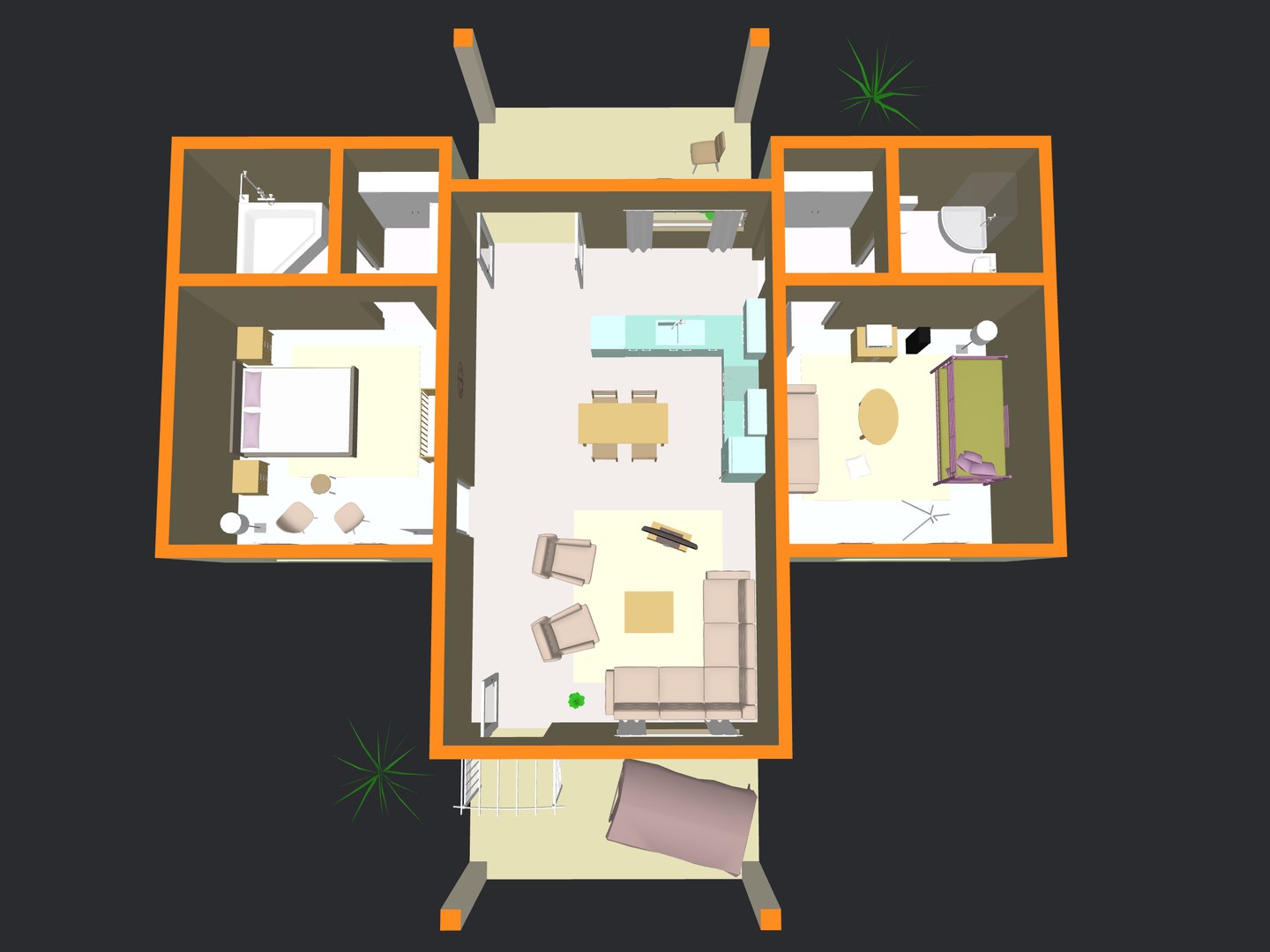 Cottage Architectural Design 3D Model - TurboSquid 1950752