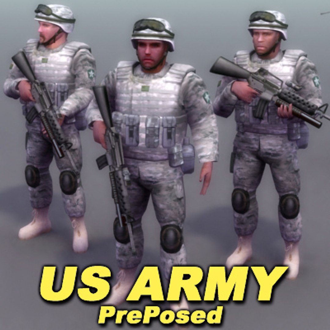 Usarmy Military 3d Model