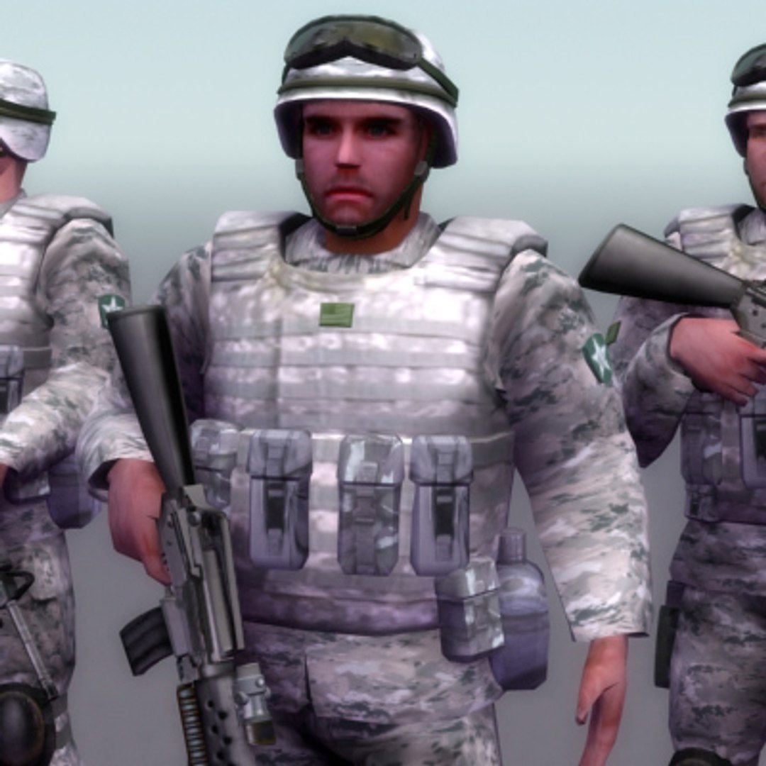 Usarmy Military 3d Model