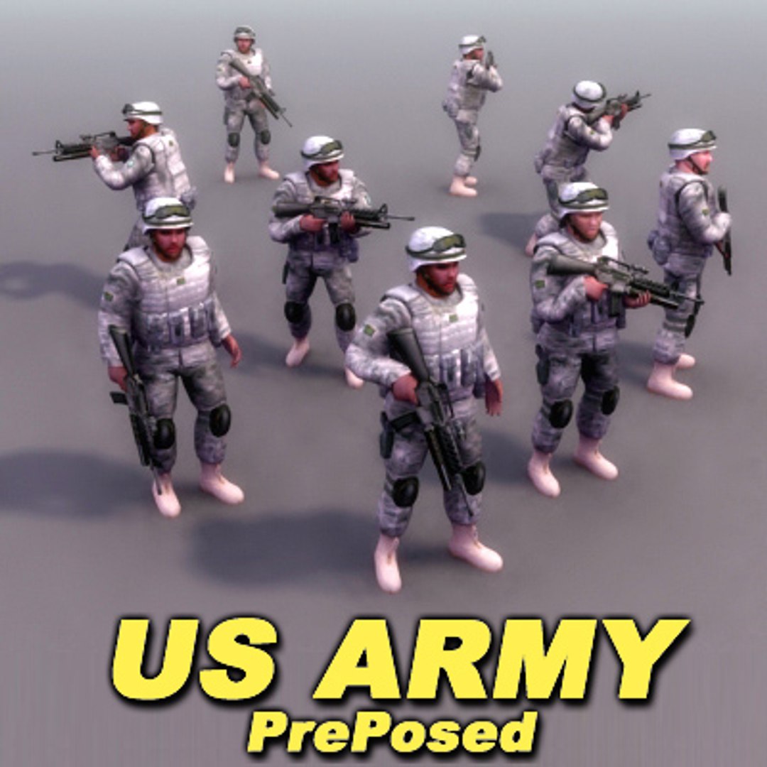 Usarmy Military 3d Model