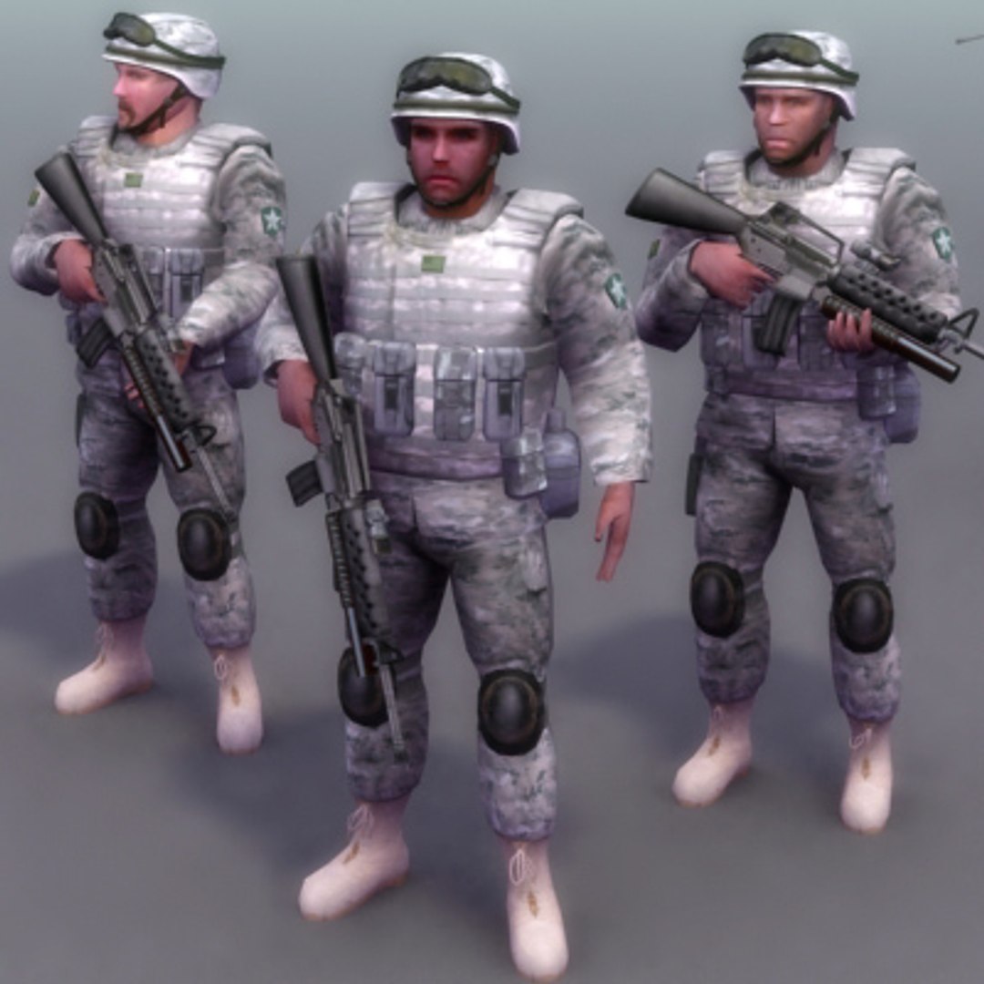 Usarmy Military 3d Model