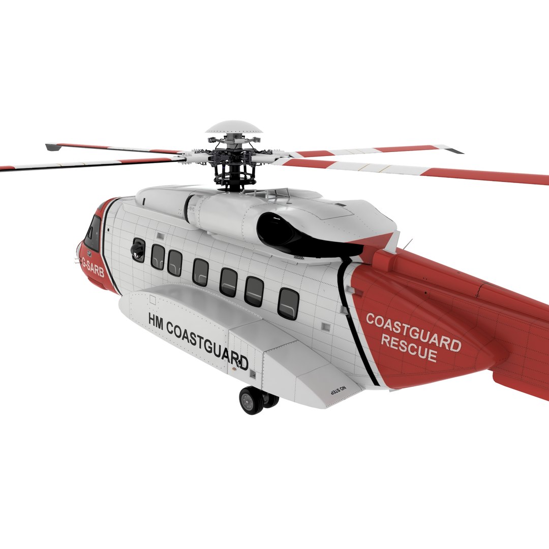 Coast Guard Helicopter 3d Model Model - TurboSquid 2275375